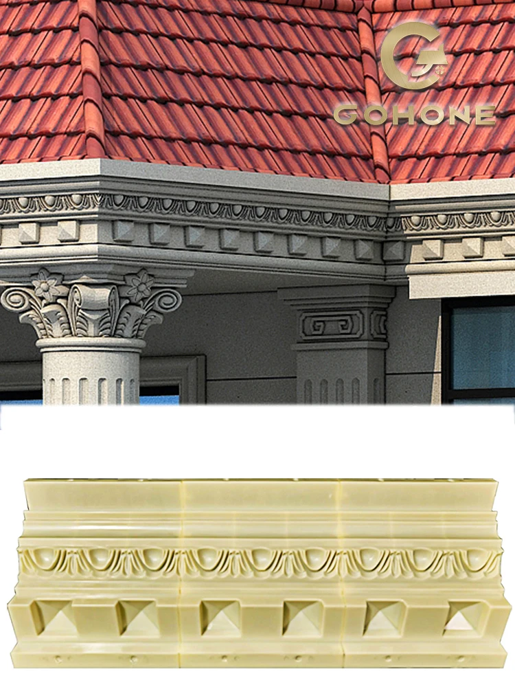 Eaves-line-mold-Roman-column-eaves-line-cornice-drip-line-beam-support ...