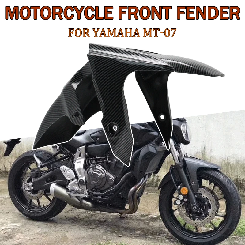 For Yamaha MT 07 Motorcycle Parts Size Ront Fender Splash Cover Black ...