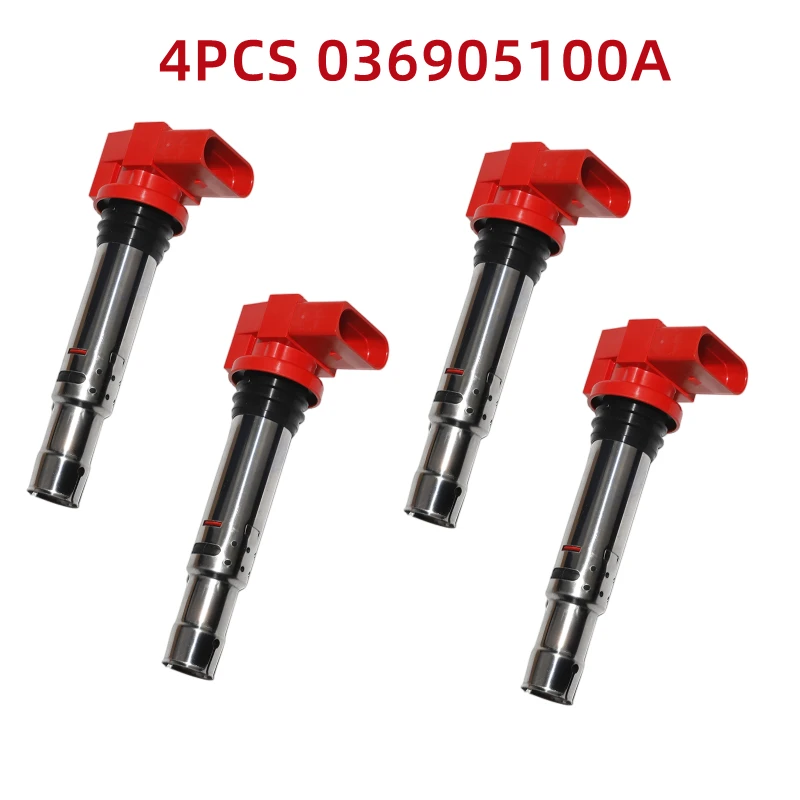 4Pcs/set Ignition coil For AUDI A2 A3 1.4 1.6 FSI For VW POLO JINQIN ...