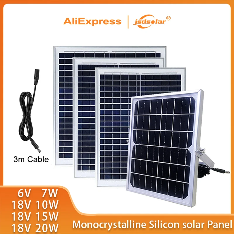 Jsdsolar-Panel-Solar-de-silicio-monocristalino-c-lulas-solares-port ...