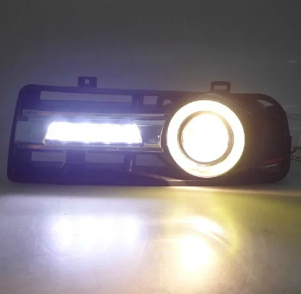 Eosuns Ccfl Angel Eye + Led Daytime Running Light Drl + Fog Lamp with ...