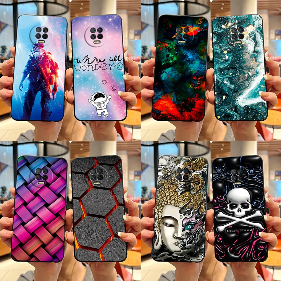 For Infinix Note 7 Case X690B X690 Soft Silicone TPU Fundas Marble Back ...