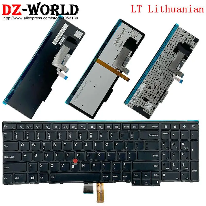 LT Lithuanian Backlit Keyboard for Lenovo Thinkpad P50S T560 W540 T540P ...