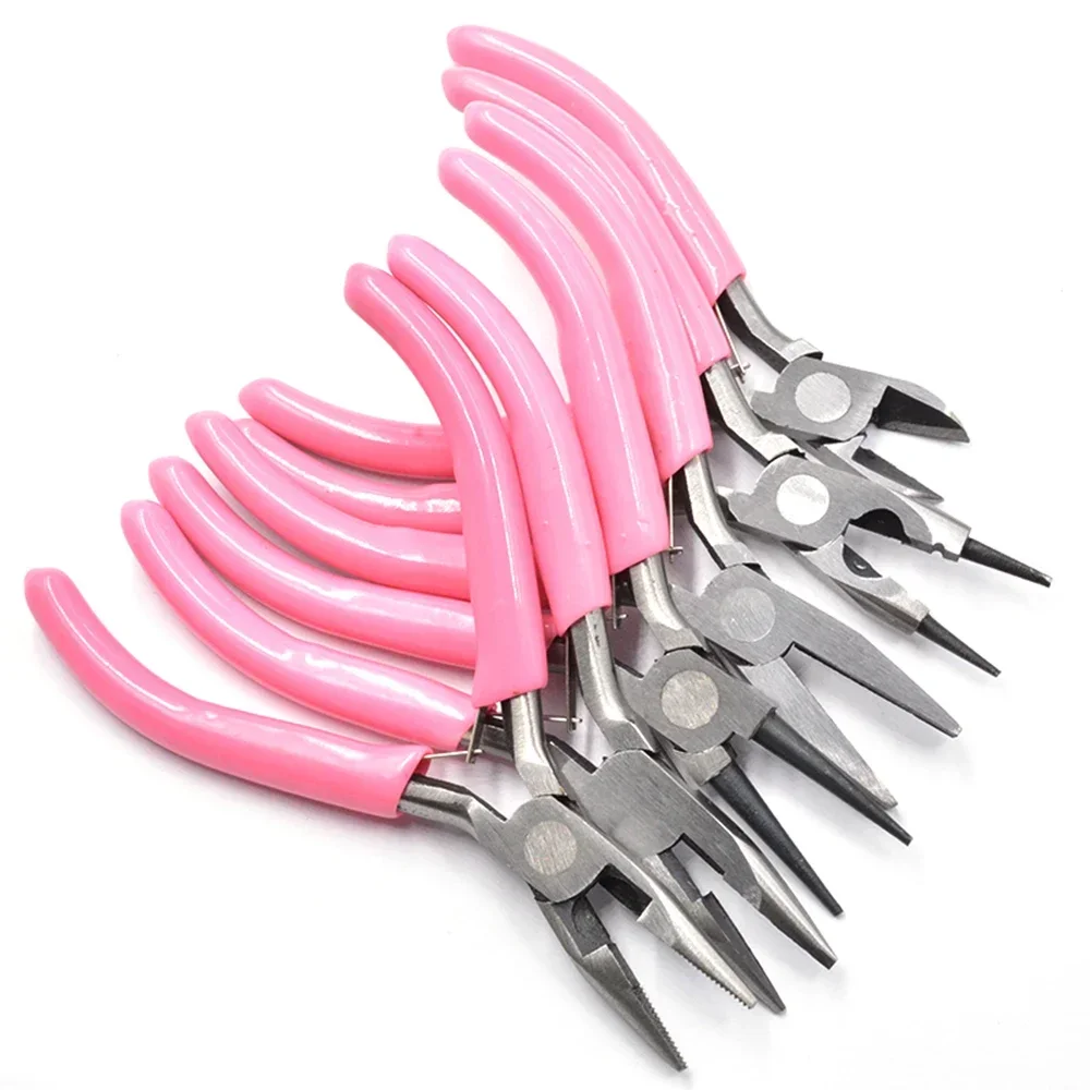Cute-Pink-Color-Handle-Anti-slip-Splicing-and-Fixing-Jewelry-Pliers ...