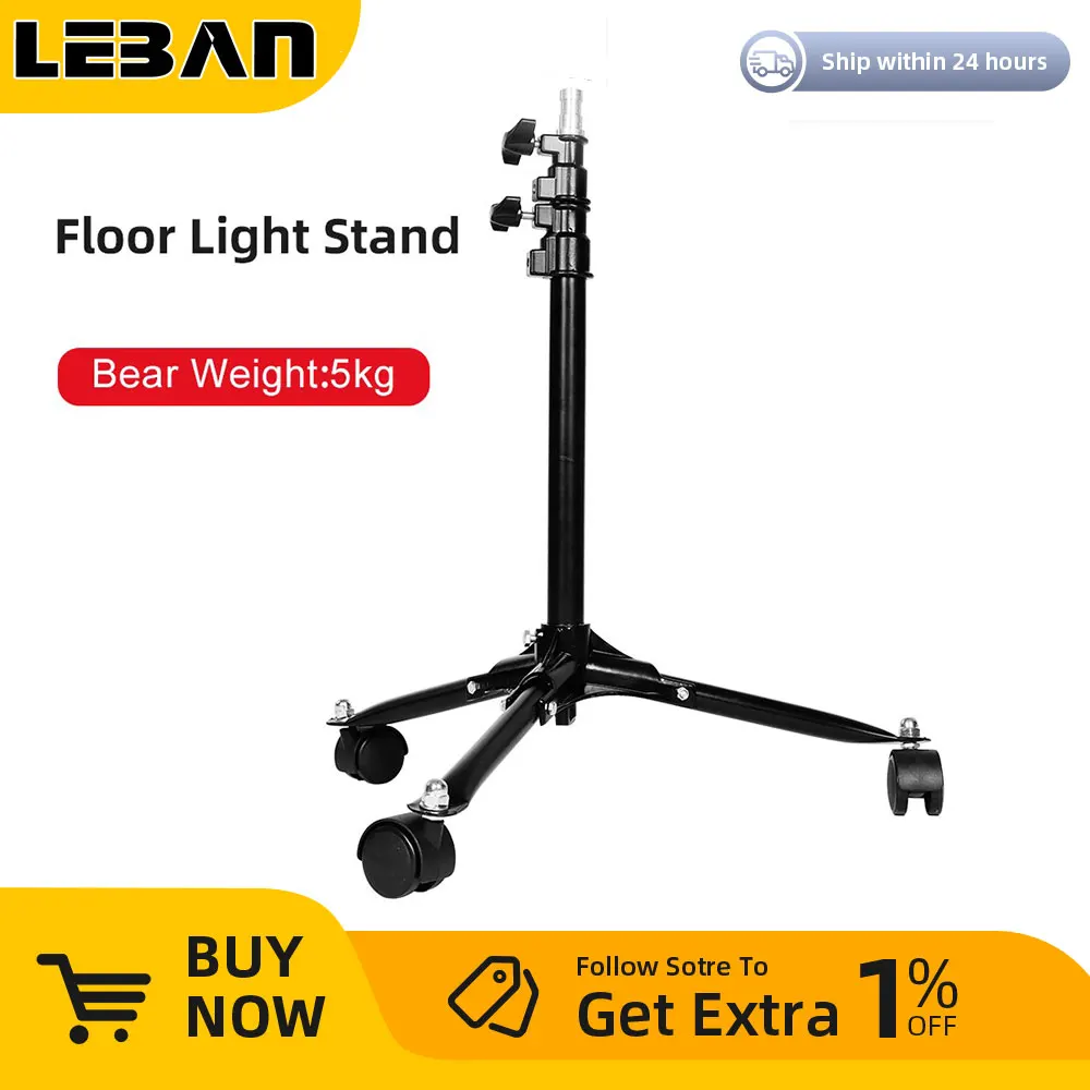 70cm Portable Folding Durable Wheels Floor Light Stand - AliExpress 44