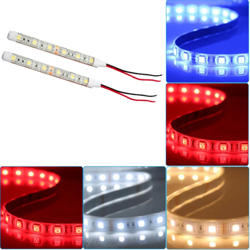 2Pcs-10cm-LED-Light-Strip-Flexible-Waterproof-5050-SMD-RGB-CCT-DC12V ...
