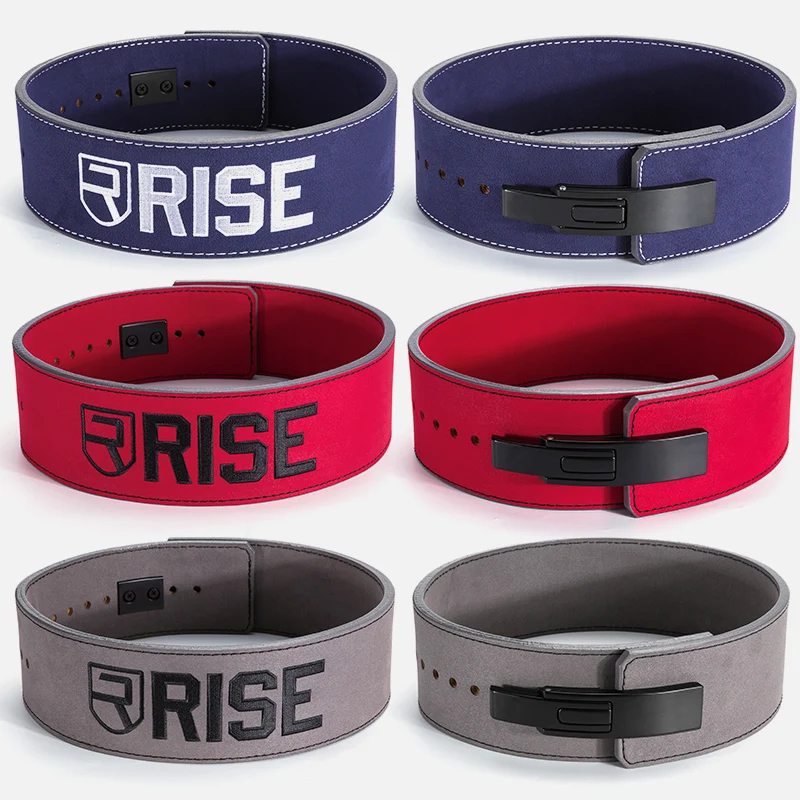 Professional-Cowhide-Lever-Weight-Lifting-Belt-Powerlifting-Gym-Belt ...