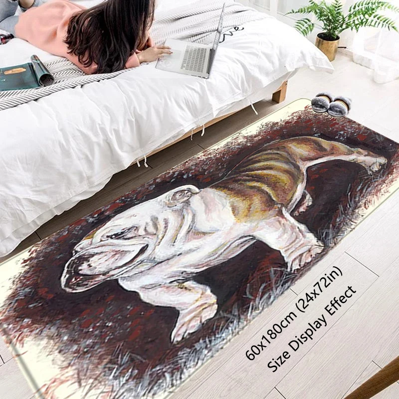 Living-Room-English-Bulldog-Rugs-Foot-Carpets-Entrance-Doormat-Kawaii ...