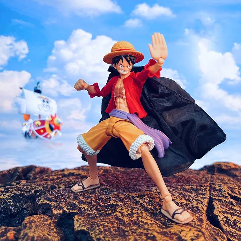 SHF-Straw-Hat-Boy-Monkey-D-Luffy-The-Fourth-Emperor-s-Cloak-Without ...