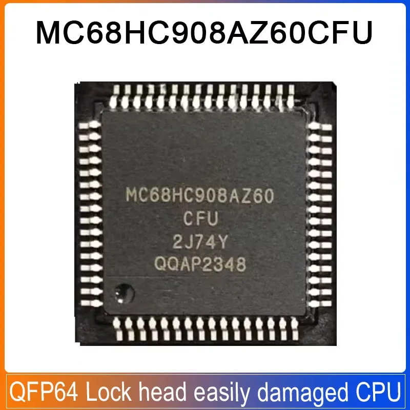 1-10pcs MC68HC908AZ60CFU 2J74Y QFP64 MC68HC908AZ60 MC68HC908AZ ...