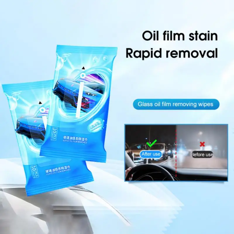 Car Glass Decontamination And Oil Film Removal Wipes Windshield ...