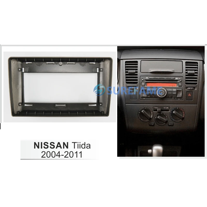 9-inch-Car-Fascia-Radio-Panel-for-NISSAN-TIIDA-LATIO-2004-2011-Dash-Kit ...