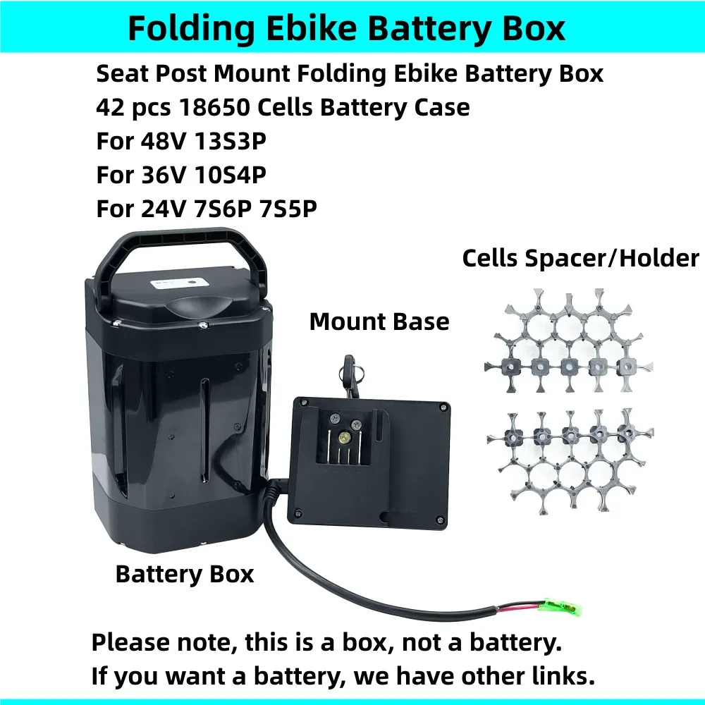 39-40-42-pcs-18650-cells-Folding-Ebike-Battery-Box-Electric-Tricycle ...