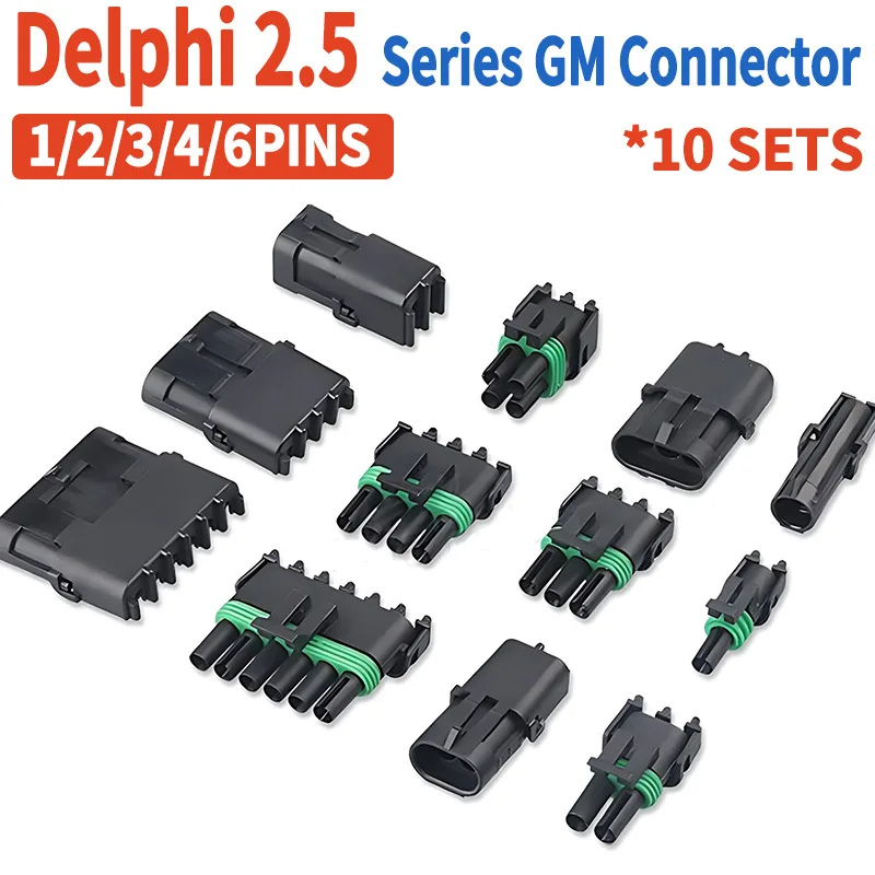 10-Sets-Delphi-2-5-Series-Female-and-Male-Plug-Haltech-MAP-TPS ...