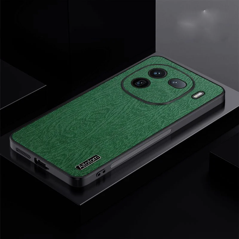 Luxury Leather Case For Vivo Iqoo 12 Case Iqoo 12 Pro Cover Bark ...