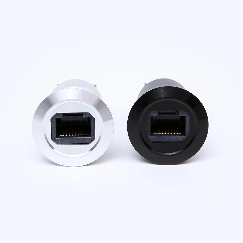 22mm Usb Connector Socket Metal Rj45 Panel Mount Connector (female A To ...