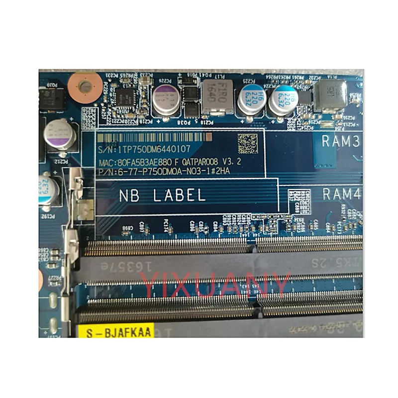 Оригинальная материнская плата для ноутбука Clevo ZX7-SP501 P775DM P775 ...