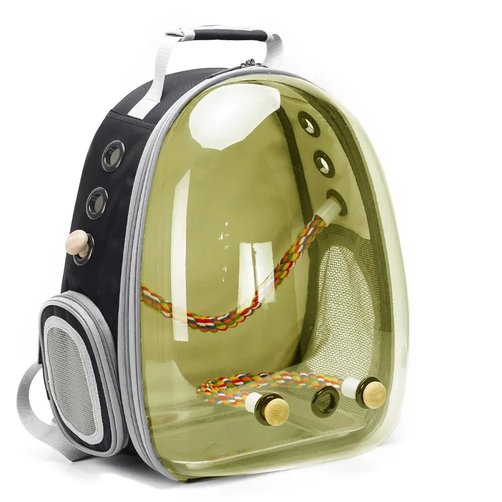 Small-Bird-Backpack-Carrier-Polarized-Brown-Parakeet-Parrot-Cockatiel ...