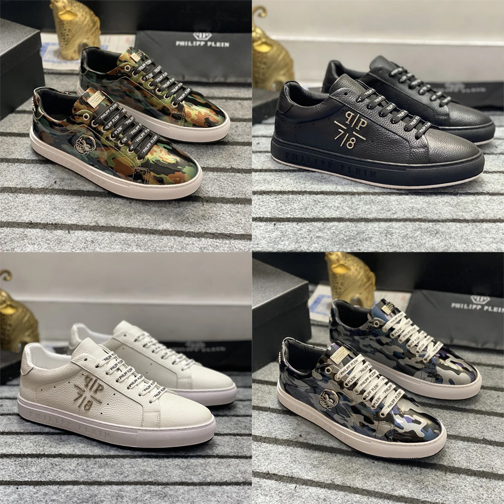 Qp 필립 남성용 스포츠 스니커즈 미끄럼 방지 통기성 하이탑 플리스 야외 워킹 클래식 캐주얼 신발 2023 신상 패션