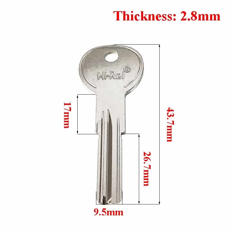 5-10-50-Pcs-Hi-Rel-ISEO-R65-Copper-Blank-Key-for-Home-Door-Luggage ...