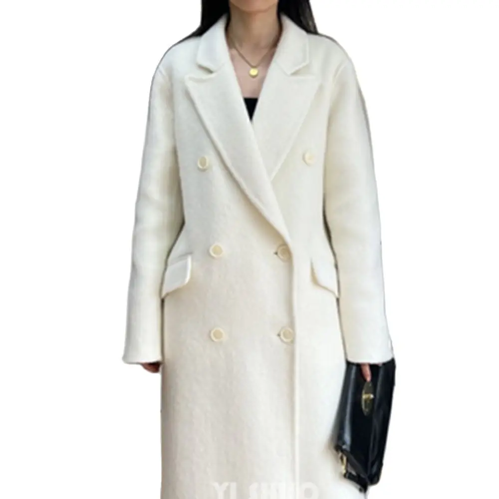Womens Pea Coat White