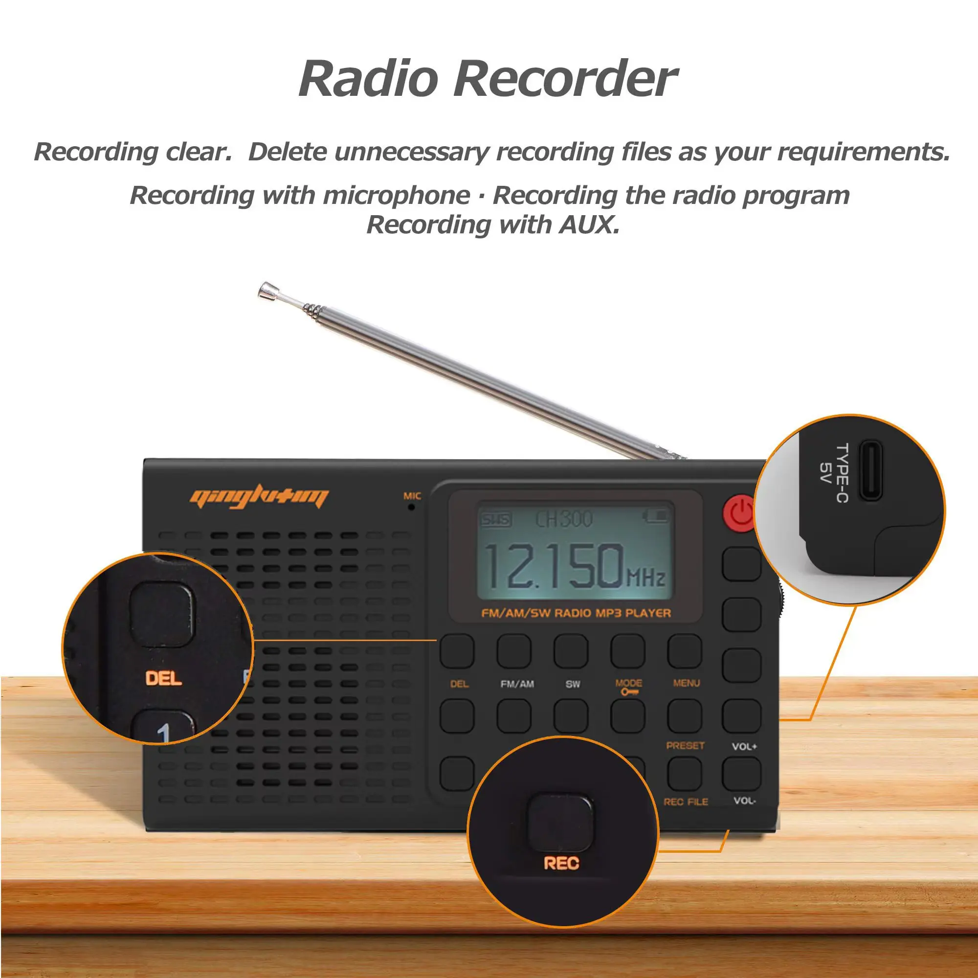 AM-FM-SW-Portable-Full-Band-bluetooth-Radio-Recorder-Digital ...