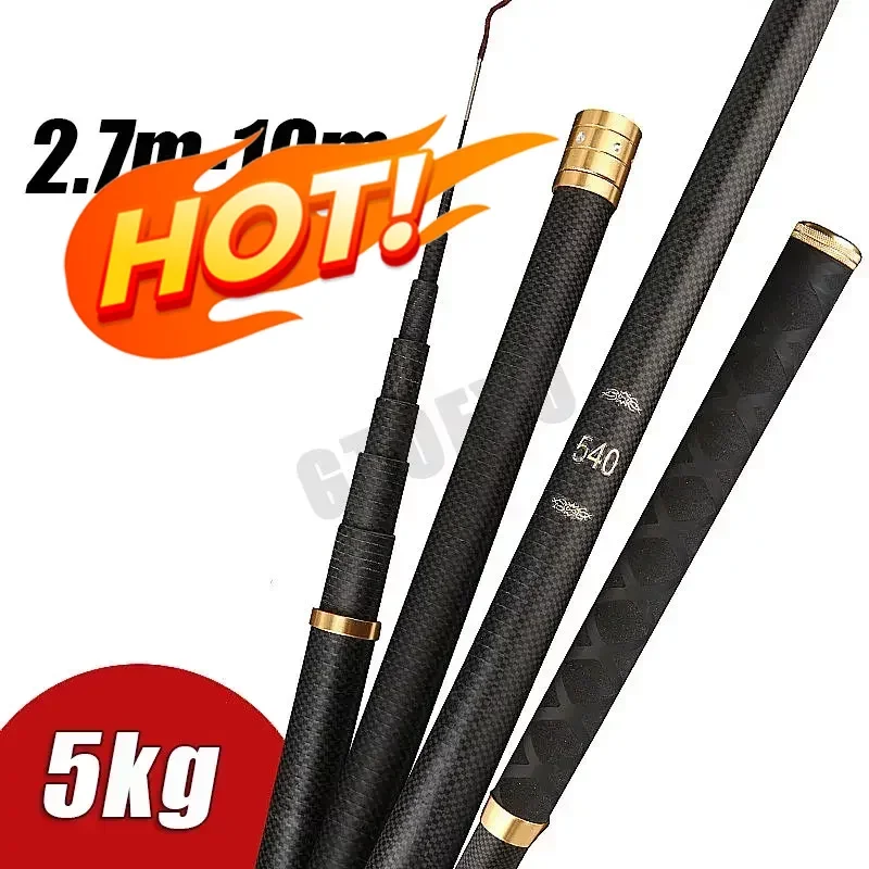 Telescopic-Stream-Rod-Carbon-Fishing-Rod-Super-Light-Hard-Fiber-Hand ...
