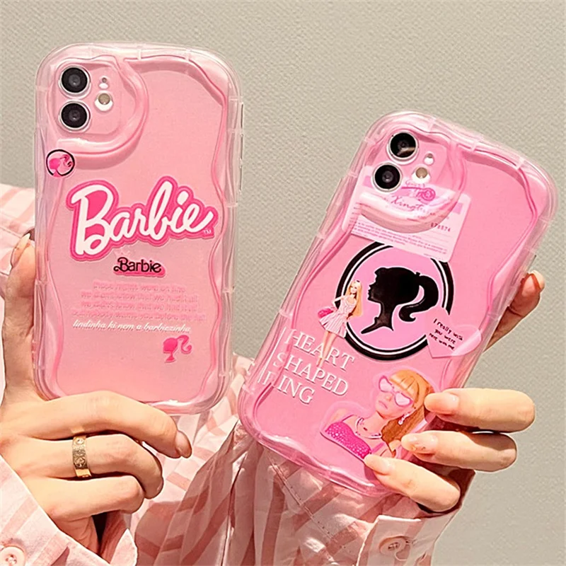 Pink-Barbies-Silicone-Soft-TPU-Phone-Case-For-iPhone-15-14-13-12-11-Pro ...