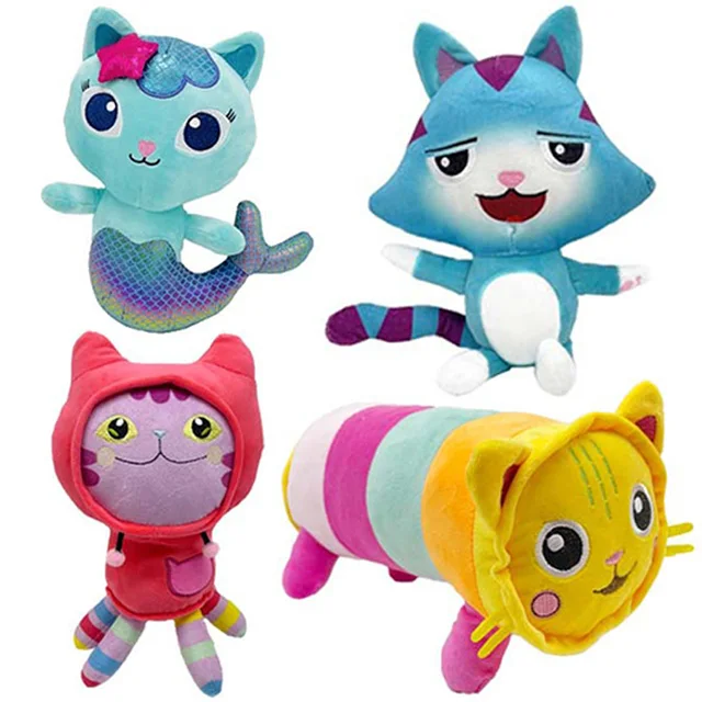 10Pcs/Set Gabby Dollhouse Plush Toys Kawaii Mercat Cute Stuffed Animals ...