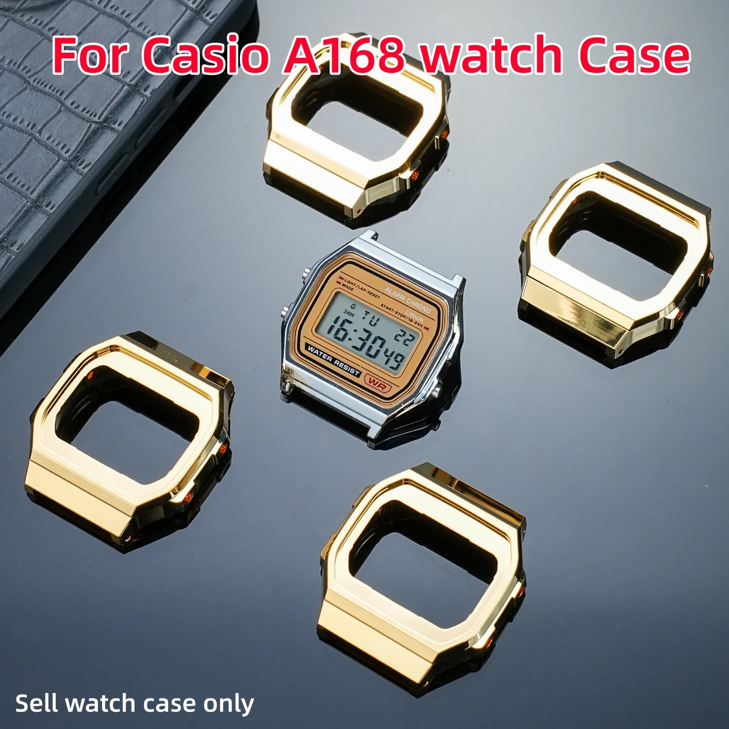 A168 Watch accessories Modified Case For Casio small square A168WA-1 ...