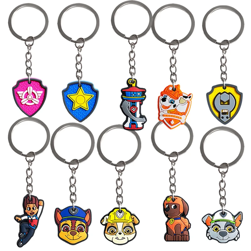 Paw-Patrol-Anime-Figures-Kawaii-Keychain-Cute-Doll-Keychain-Car-Pendant ...