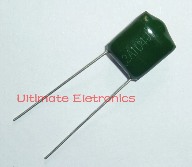 10pcs Mylar Film Capacitor 100v 2a104j 0.1uf 100nf 2a104 5% Polyester ...