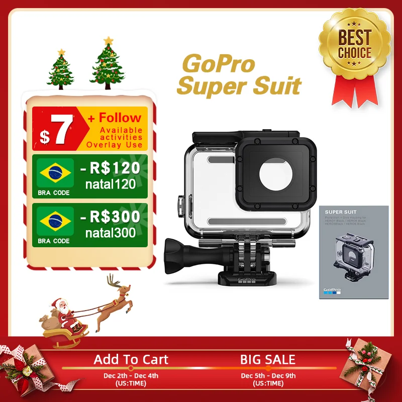 HERO7 black Original waterproof shell 60m deep diving protection ...