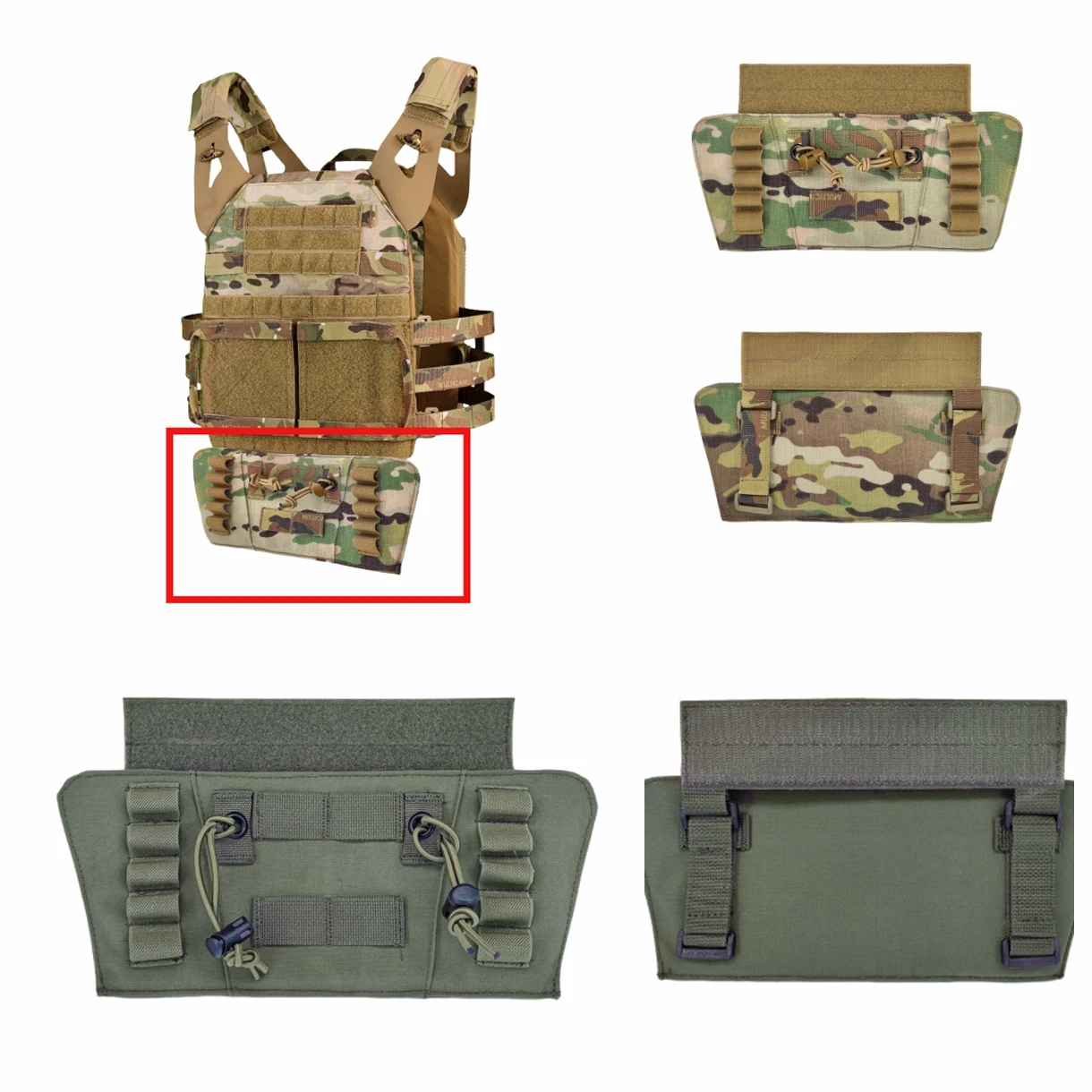 Tactical-Airsoft-LAPF-Belly-Protection-Molle-Lower-Abdomen-Platform ...