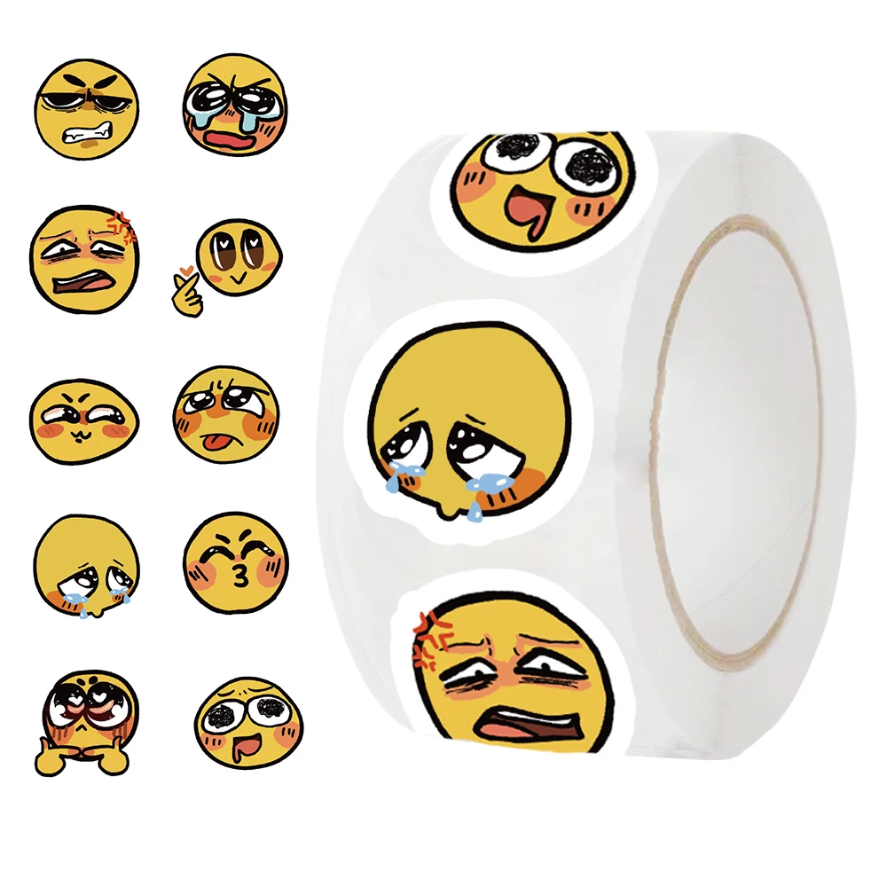 500pcs-Little-Yellow-Face-Stickers-for-Kids-School-Teacher-Reward ...