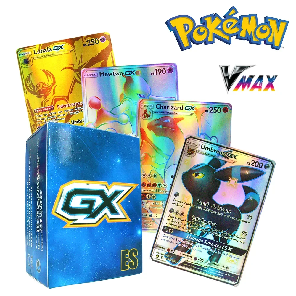 Bo-te-de-cartes-Pok-mon-anglais-fran-ais-espagnol-Vmax-GX-Charizard ...