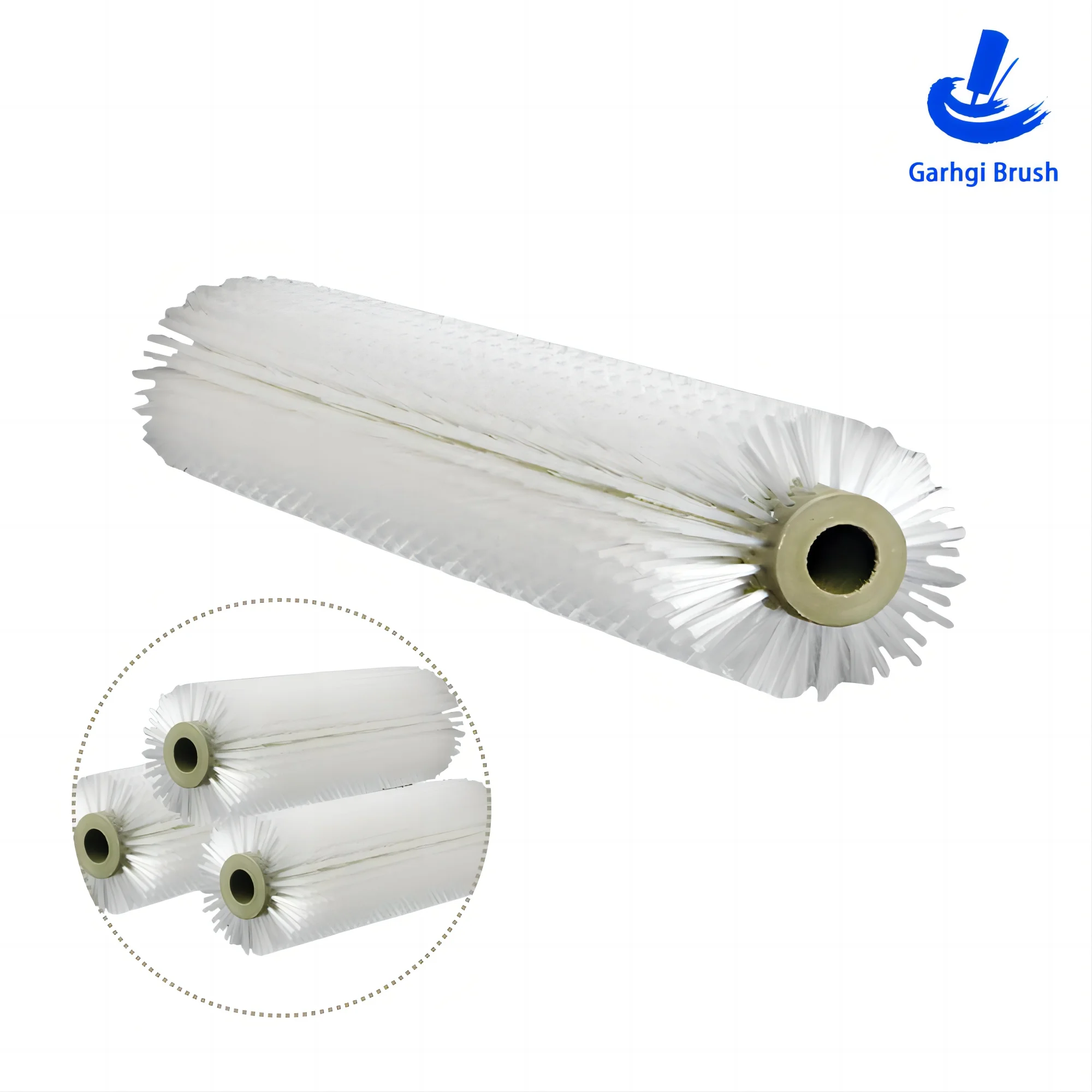 PA Nylon Industrial Roller Brush Rotary Wire Cleaning Dirt Pollutant ...