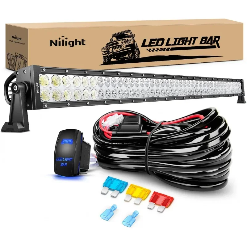 42Inch-240W-Spot-Flood-Combo-Led-Light-Bar-Off-Road-Driving-Boat-Fog ...