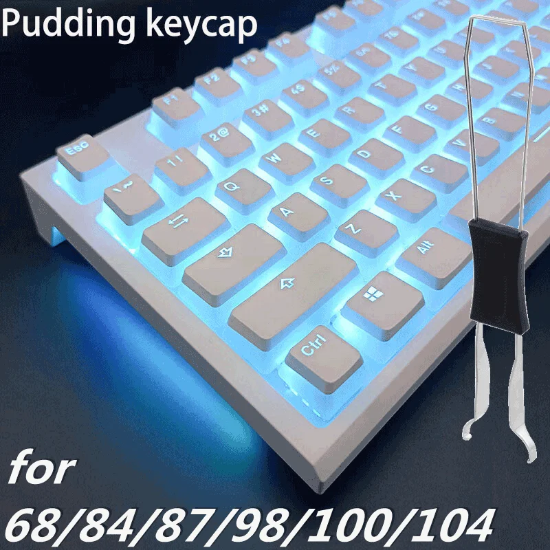 129Keys-Pudding-Keycap-OEM-ABS-Set-Key-Cap-Ergonomic-Cute-Key-Cap ...