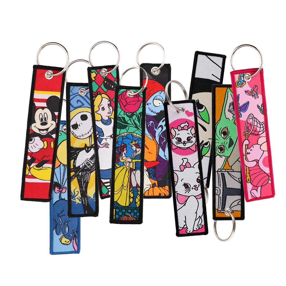 KKZ591-Series-Stitch-Cartoon-Embroidery-Key-Fobs-Key-Tag-Motorcycles ...