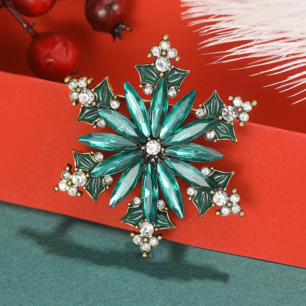 Christmas-Rhinestone-Snowflake-Brooches-for-Women-Unisex-Winter-Snow ...