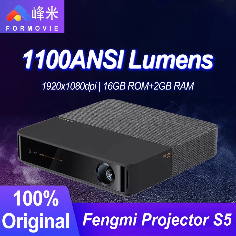 New Fengmi S5 Laser Projector 1080p 1100 Ansi Lumen 40-150inch 16gb ...