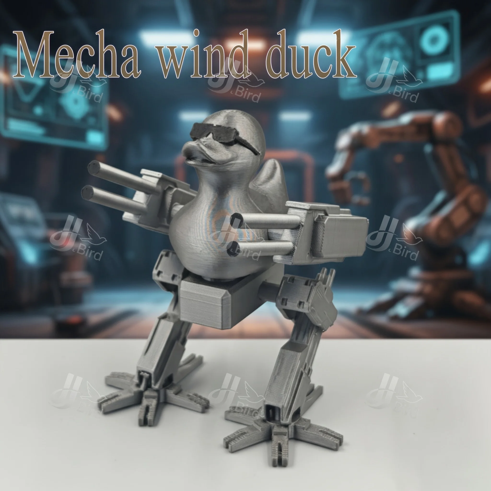 1Pcs Mecha Duck Figurine (Assembly Required) - E-Sports/Desk Decor ...