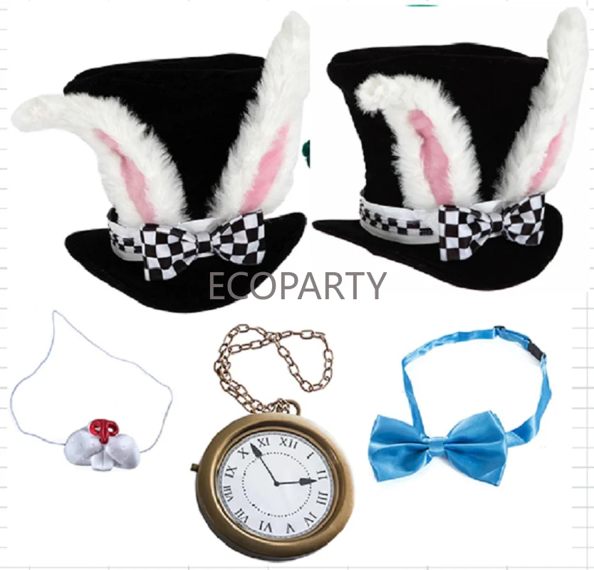 Rabbit-Costume-Alice-In-Wonderland-Mr-Rabbit-White-Rabbit-Hat-Cosplay ...