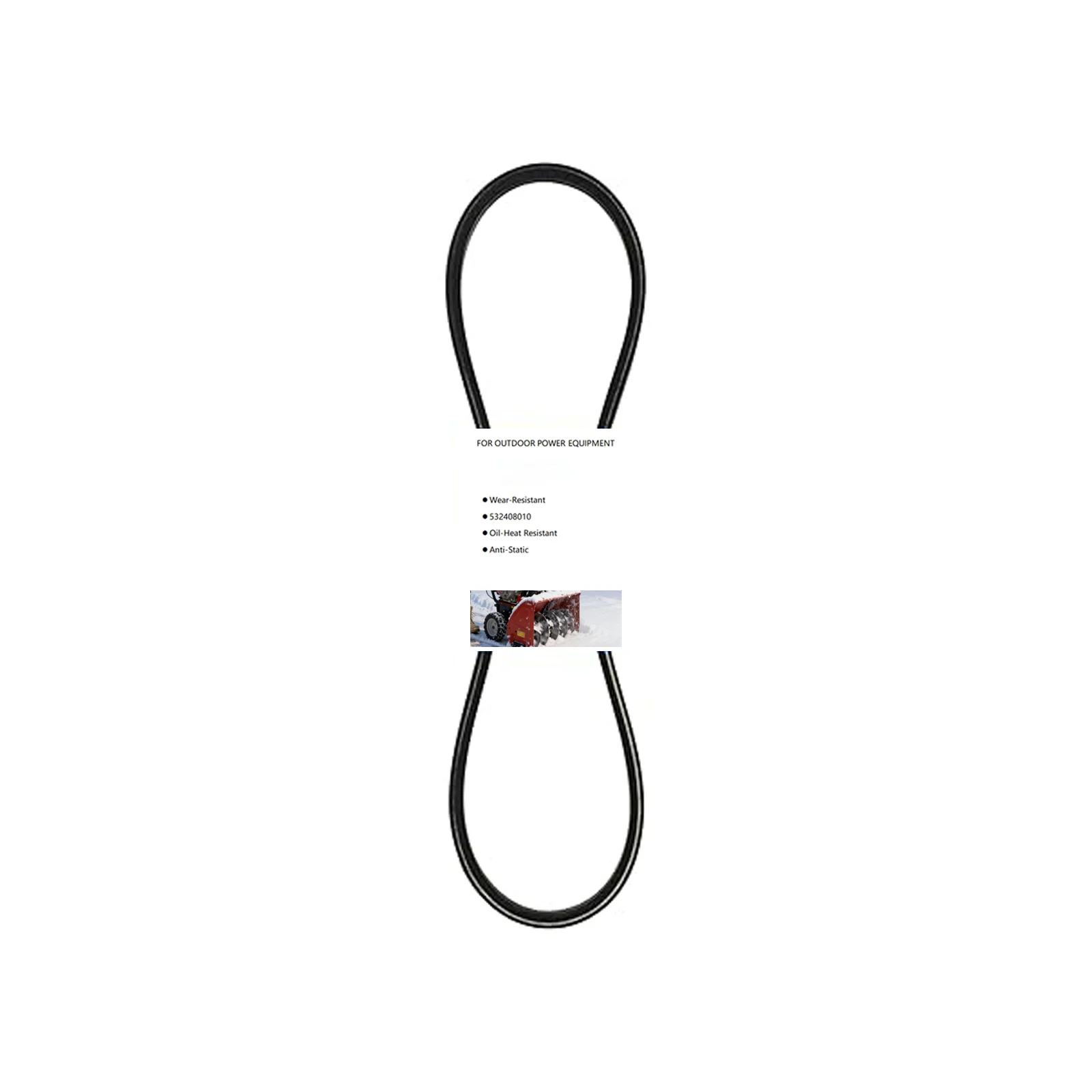 532408010 Drive Belt 5/8" x 37-1/2" For AYP Craftsman Husqvarna 183533 ...