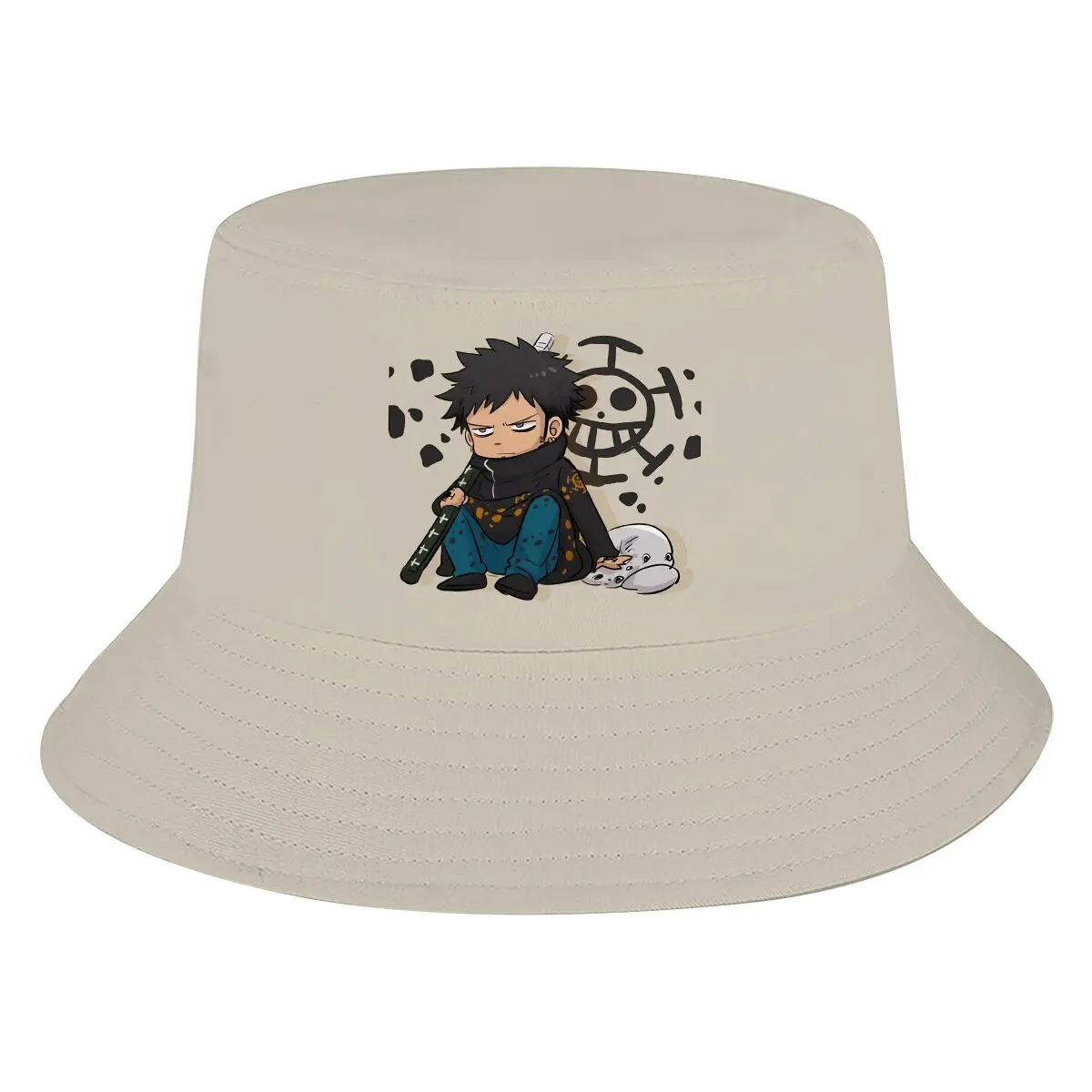 ONE PIECE Bucket Hat Trafalgar D Water Law Chibi Men's Women's ...