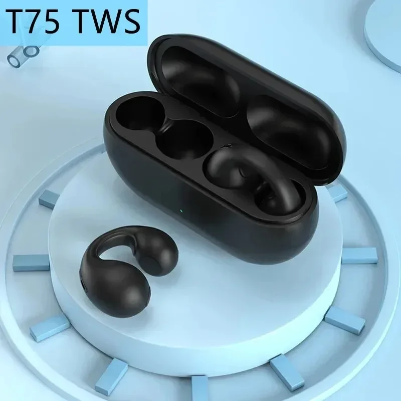 TWS T75 Bone Conduction Wireless Bluetooth 5.3 Headphones Sports ...