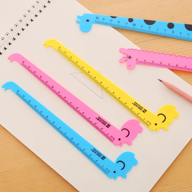 2-Pcs-Giraffe-Ruler-Kawaii-Accessories-Cute-Ruler-Novelty-Stationery ...
