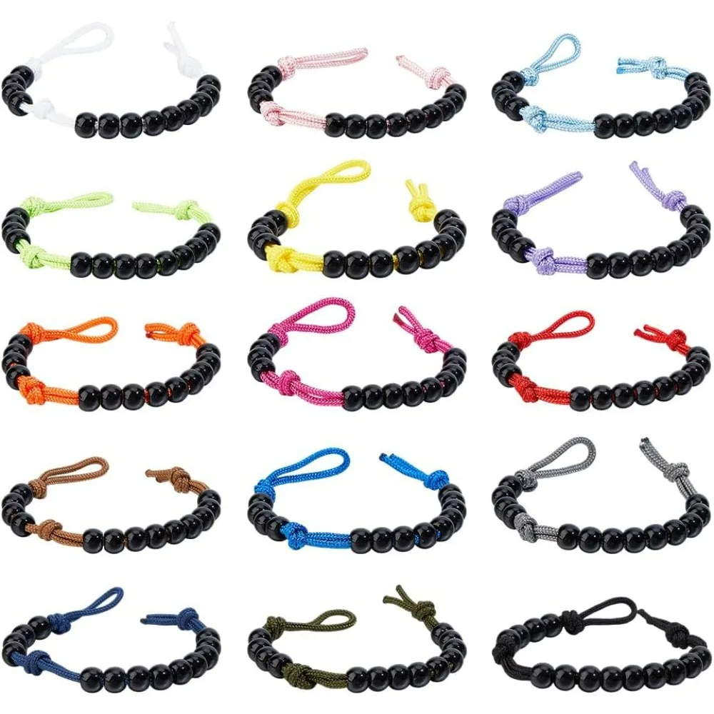 15pcs Ranger Beads Pace Counter for Hiking Acrylic Cord Beads Pace ...