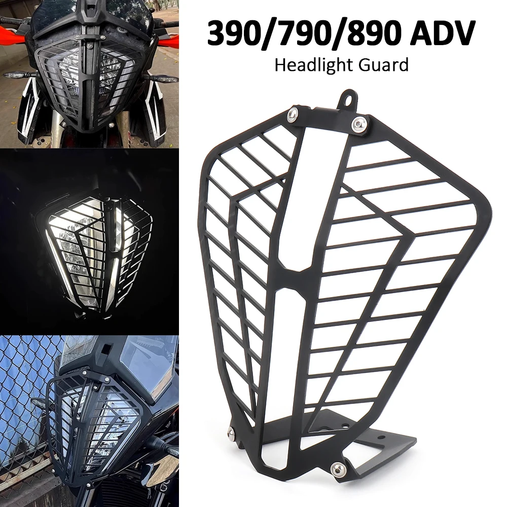 Motorcycle Accessories Headlight Guard Head Light Lamp Protector Cover ...
